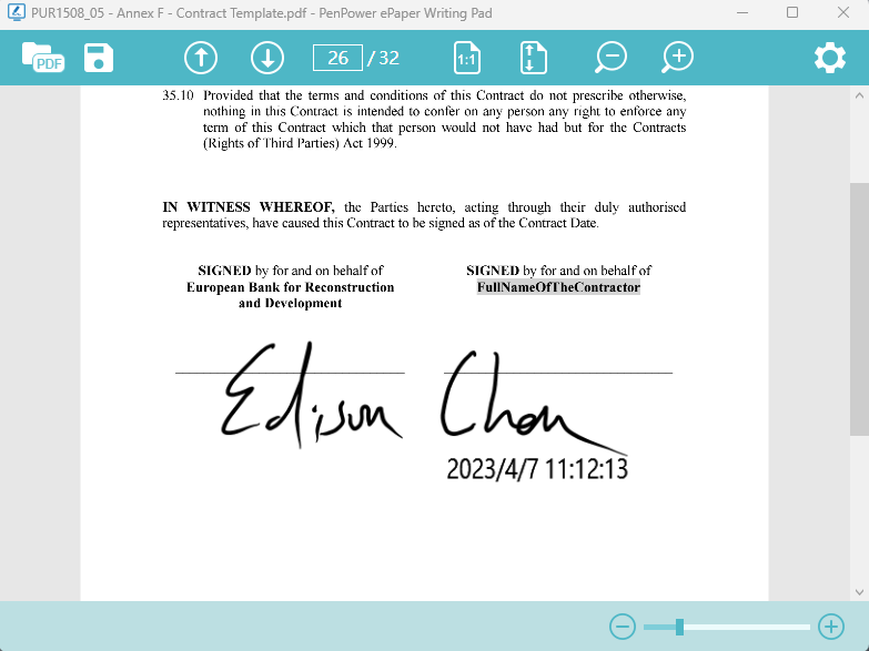 How to use "Sign on PDF" function on PenPower ePaper – FAQ