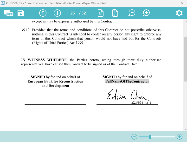 How to use "Sign on PDF" function on PenPower ePaper – FAQ